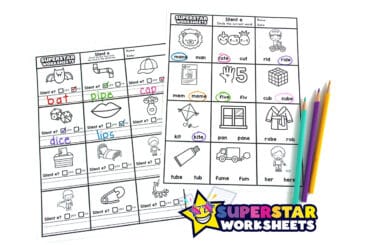 Magic e Words - Superstar Worksheets