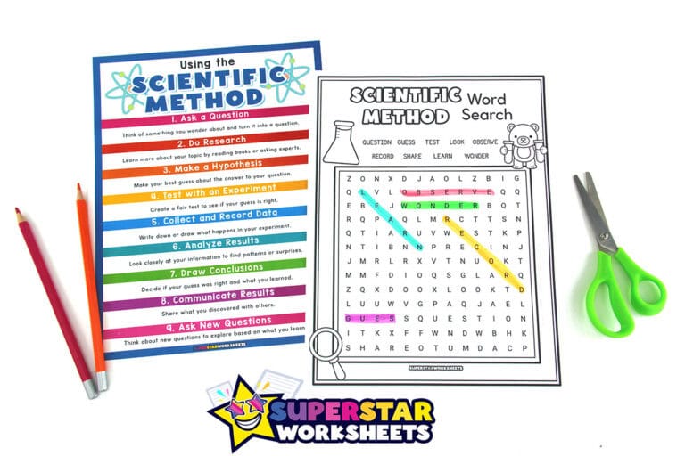 Scientific Method Worksheets - Superstar Worksheets