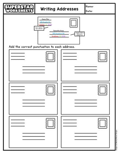 Punctuation Worksheets - Superstar Worksheets