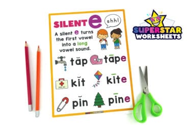 Magic e Words - Superstar Worksheets