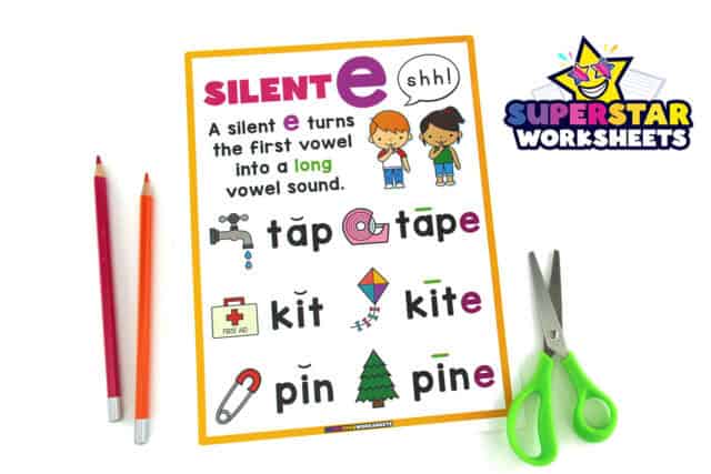 Magic e Words - Superstar Worksheets
