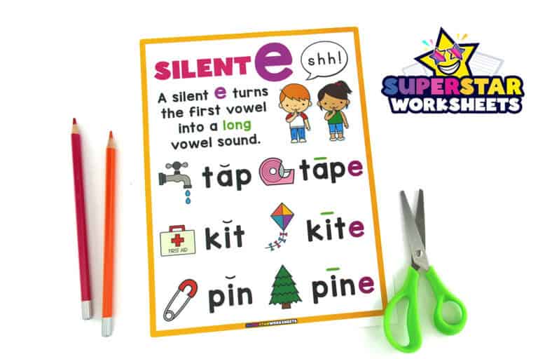 Magic e Words - Superstar Worksheets