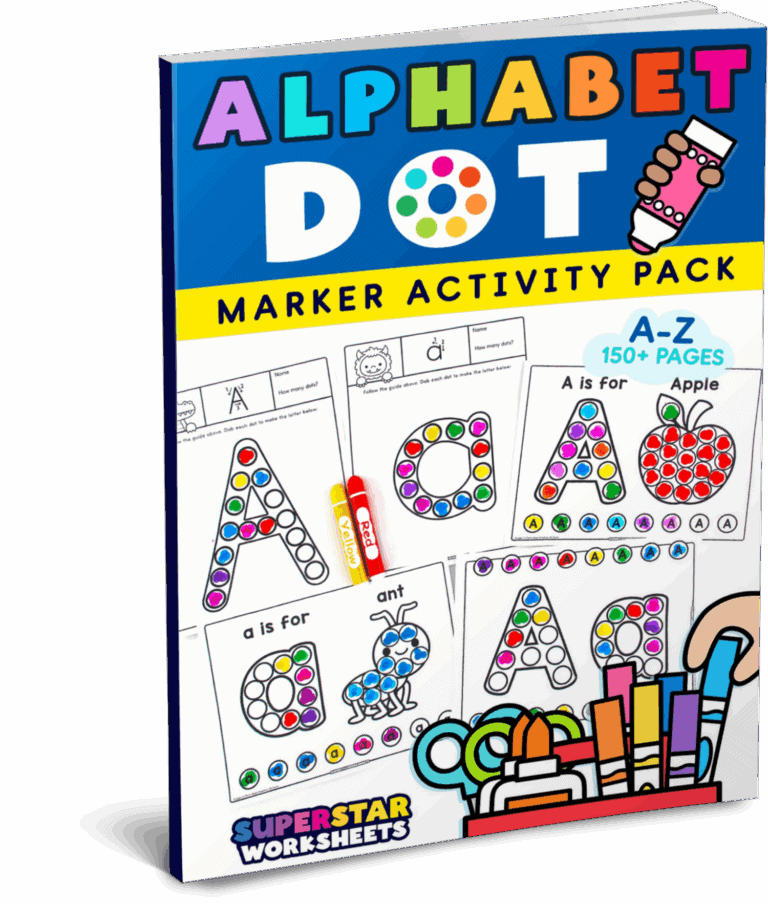 Alphabet Dot Marker Printables - Superstar Worksheets