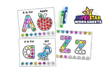 Alphabet Dot Marker Printables - Superstar Worksheets