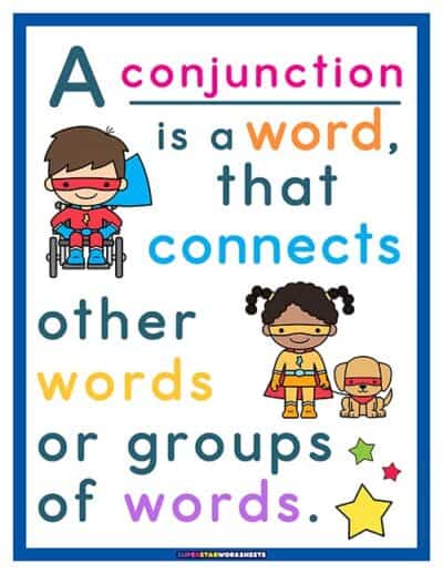 Conjunctions Worksheets - Superstar Worksheets