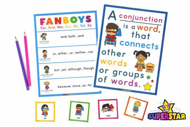 Conjunctions Worksheets - Superstar Worksheets