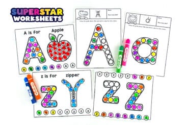 Alphabet Dot Marker Printables - Superstar Worksheets