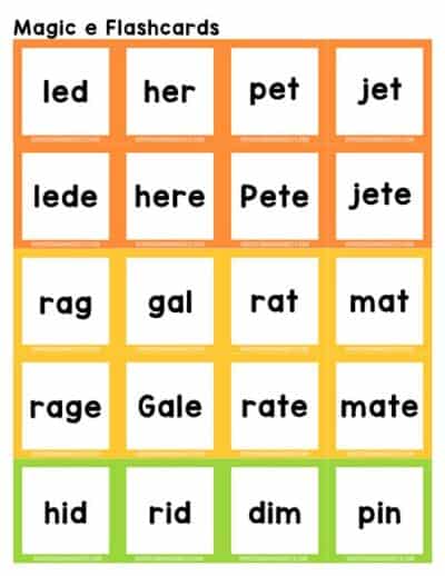 Magic e Words - Superstar Worksheets