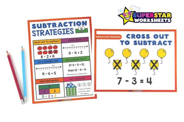 Math Strategies Charts - Superstar Worksheets