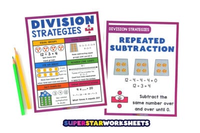 Math Strategies Charts - Superstar Worksheets