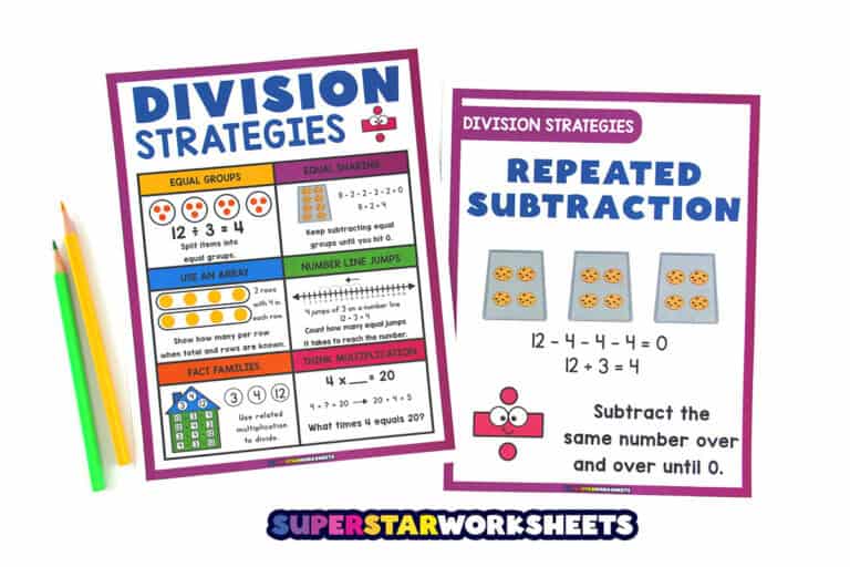 Math Strategies Charts - Superstar Worksheets