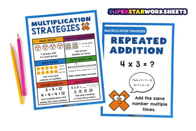 Math Strategies Charts - Superstar Worksheets