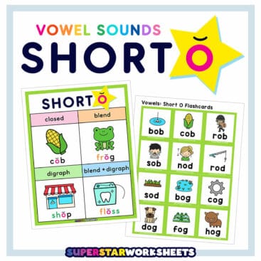Short O Words - Superstar Worksheets