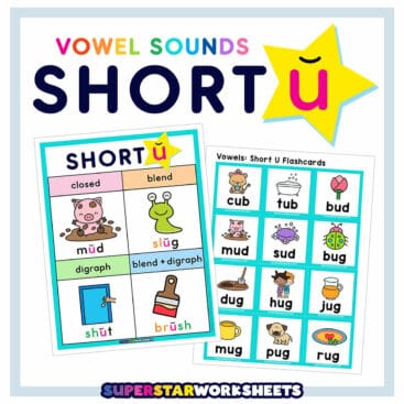 Short U Words - Superstar Worksheets