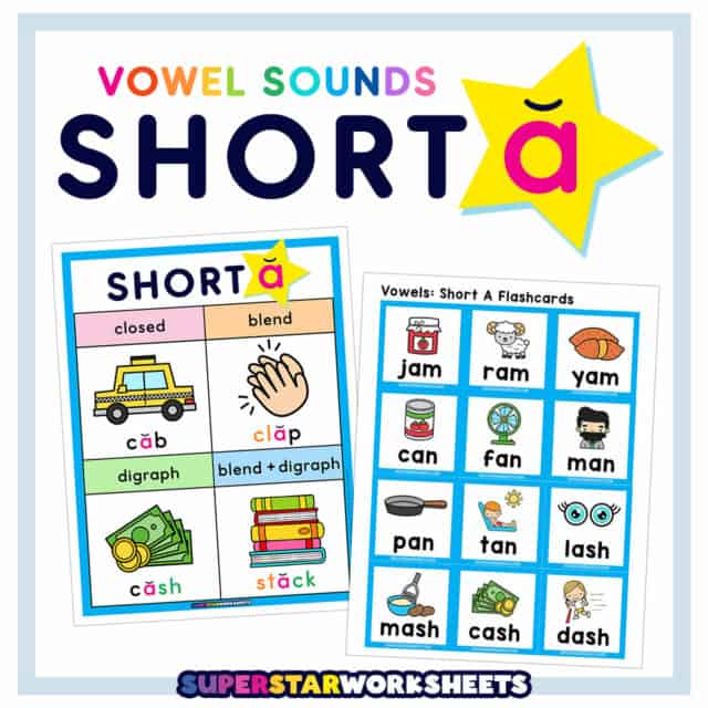 Short A Words - Superstar Worksheets
