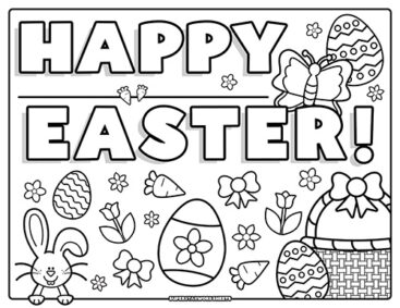 April Coloring Pages (Free Printables) - Superstar Worksheets