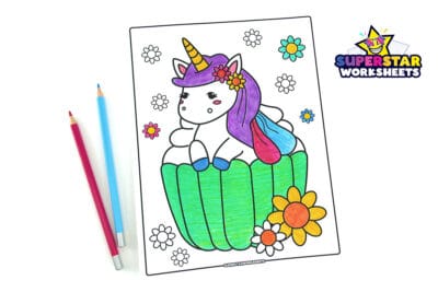 Cupcake Coloring Pages (Free Printables) - Superstar Worksheets