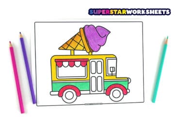 Ice Cream Coloring Pages (Free Printables) - Superstar Worksheets