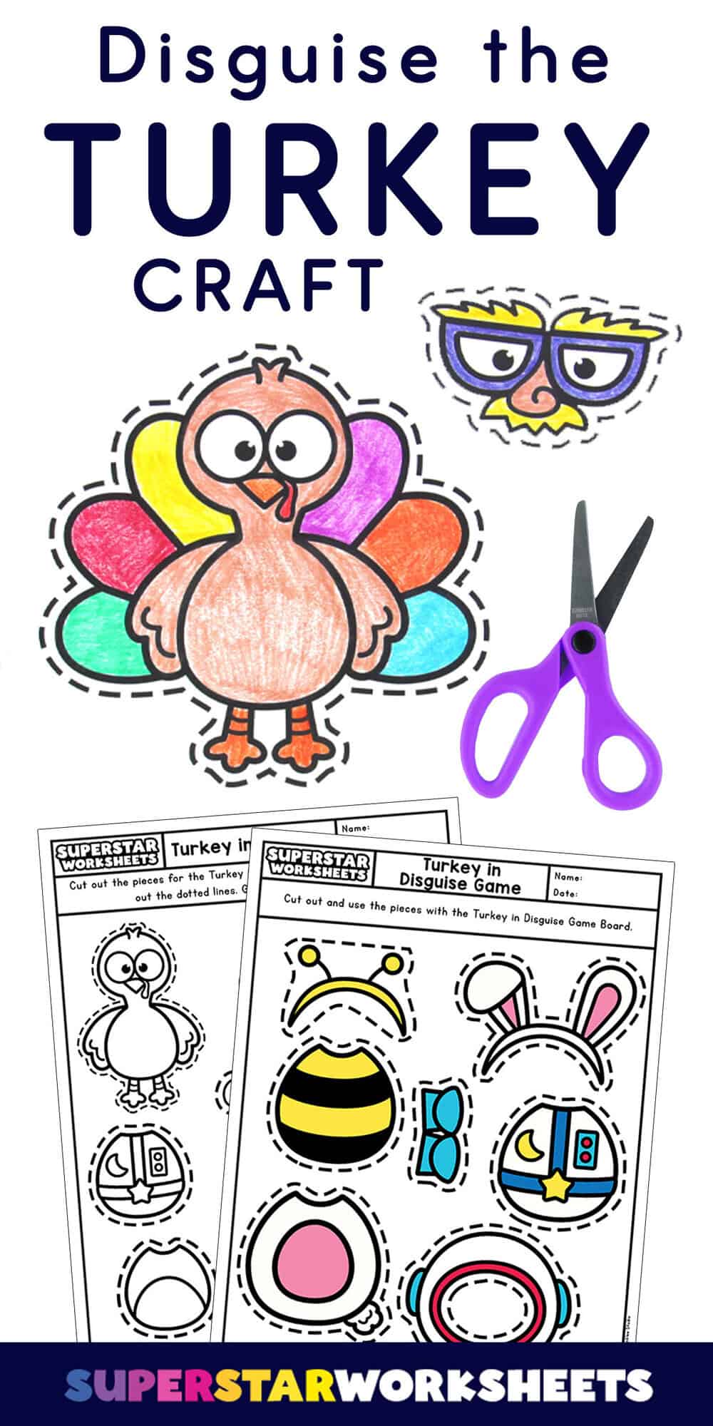 Turkey Disguise Project - Superstar Worksheets