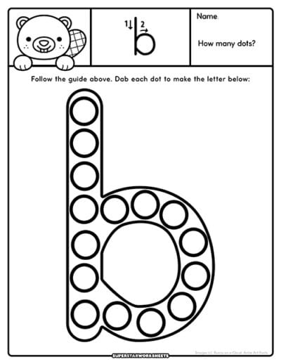 Alphabet Dot Marker Printables - Superstar Worksheets