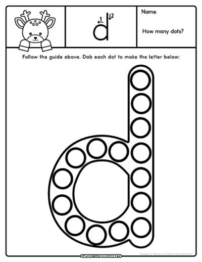 Alphabet Dot Marker Printables - Superstar Worksheets