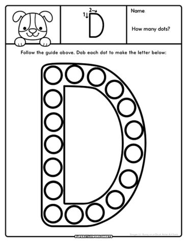Alphabet Dot Marker Printables - Superstar Worksheets
