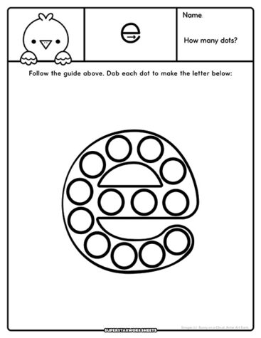 Alphabet Dot Marker Printables - Superstar Worksheets