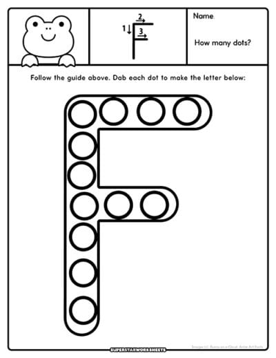 Alphabet Dot Marker Printables - Superstar Worksheets