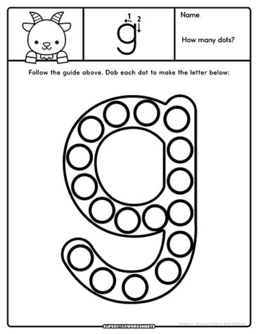 Alphabet Dot Marker Printables - Superstar Worksheets