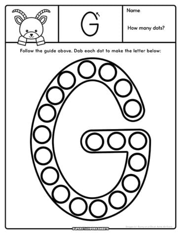 Alphabet Dot Marker Printables - Superstar Worksheets