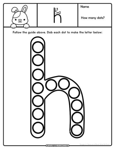 Alphabet Dot Marker Printables - Superstar Worksheets