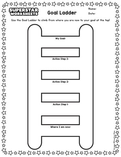 Goal Setting Worksheets - Superstar Worksheets
