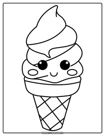 Ice Cream Coloring Pages (Free Printables) - Superstar Worksheets