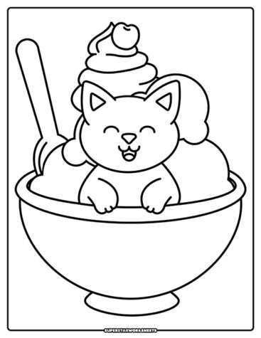 Ice Cream Coloring Pages (Free Printables) - Superstar Worksheets