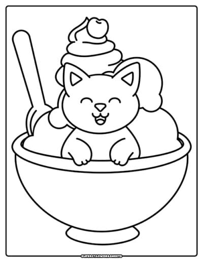 Ice Cream Coloring Pages (Free Printables) - Superstar Worksheets