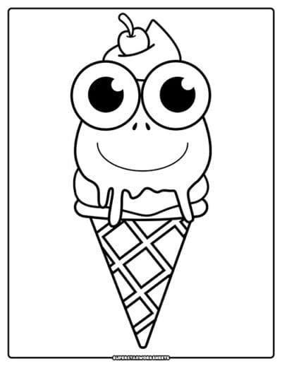 Ice Cream Coloring Pages (Free Printables) - Superstar Worksheets