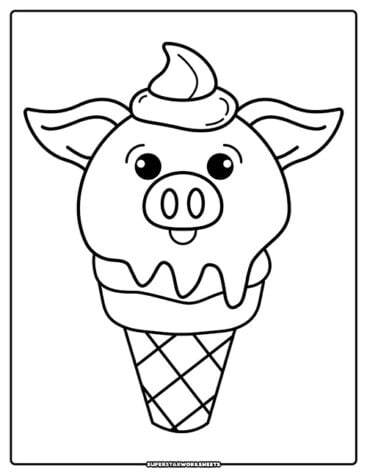 Ice Cream Coloring Pages (Free Printables) - Superstar Worksheets