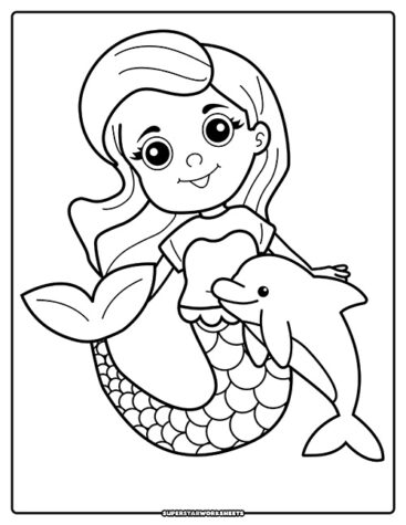 Mermaid Coloring Pages (Free Printables) - Superstar Worksheets