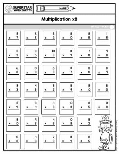4th Grade Math Worksheets - Superstar Worksheets