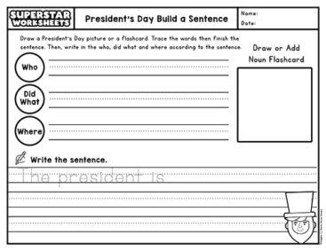 Presidents Day Worksheets - Superstar Worksheets