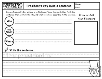 Presidents Day Worksheets - Superstar Worksheets