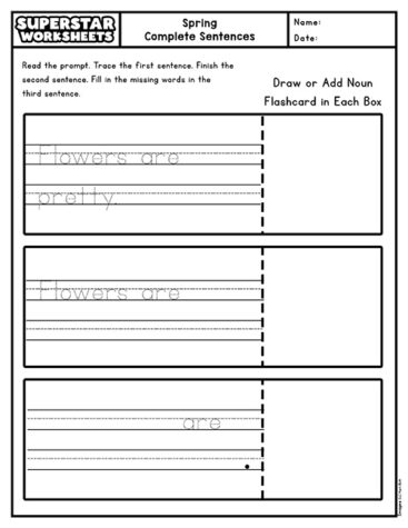 Spring Worksheets (Free Printables) - Superstar Worksheets