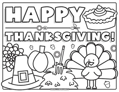 November Coloring Pages (Free Printables) - Superstar Worksheets