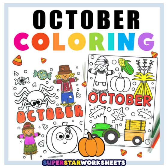 Months of the Year Coloring Pages - Superstar Worksheets