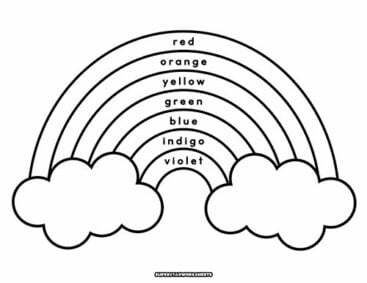 Rainbow Template (Free Printables) - Superstar Worksheets