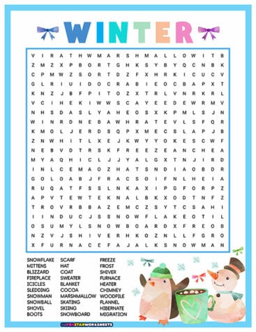Word Search Puzzles - Superstar Worksheets