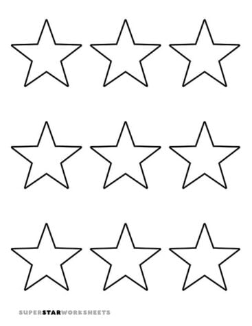 Star Template (Free Printables) - Superstar Worksheets