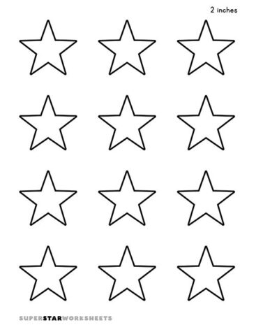 Star Template (Free Printables) - Superstar Worksheets