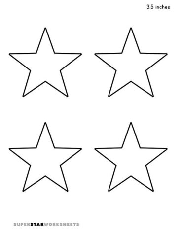Star Template (Free Printables) - Superstar Worksheets