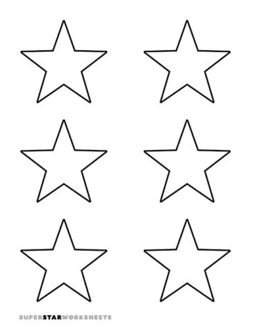 Star Template (Free Printables) - Superstar Worksheets